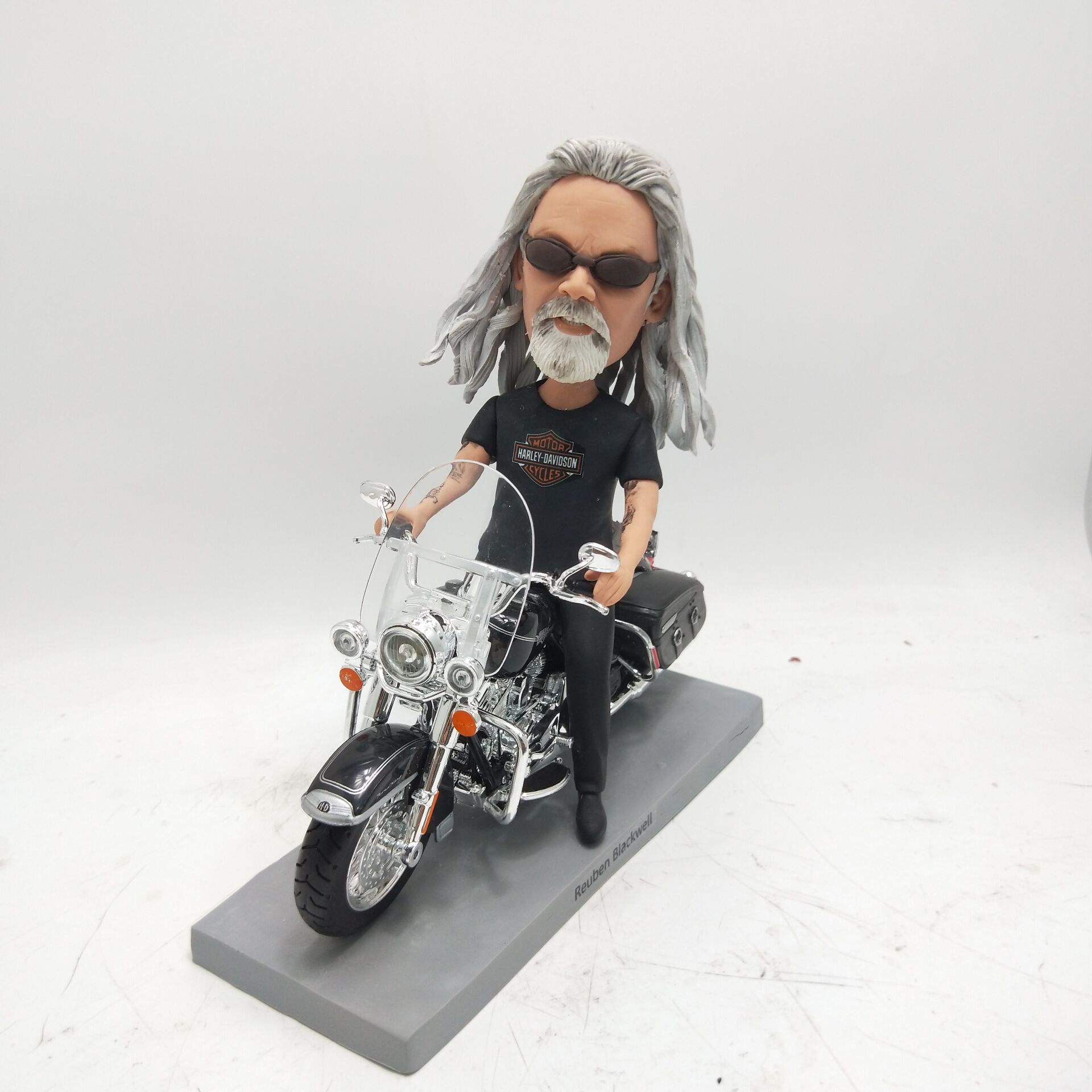 Custom Motorcycle Cake topper [824]- $194.00 - Custom bobblehead ...